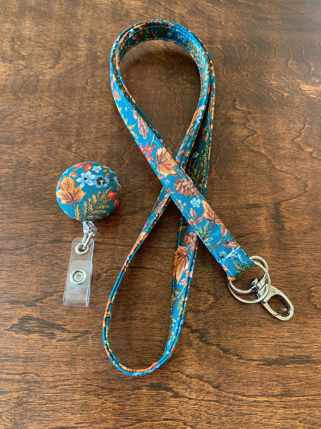 Boho Lanyard, Fall Lanyard, Floral Keychain - Etsy