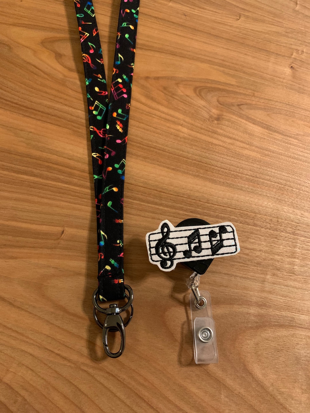 Music Lanyard With Optional Matching Badge Reel - Etsy
