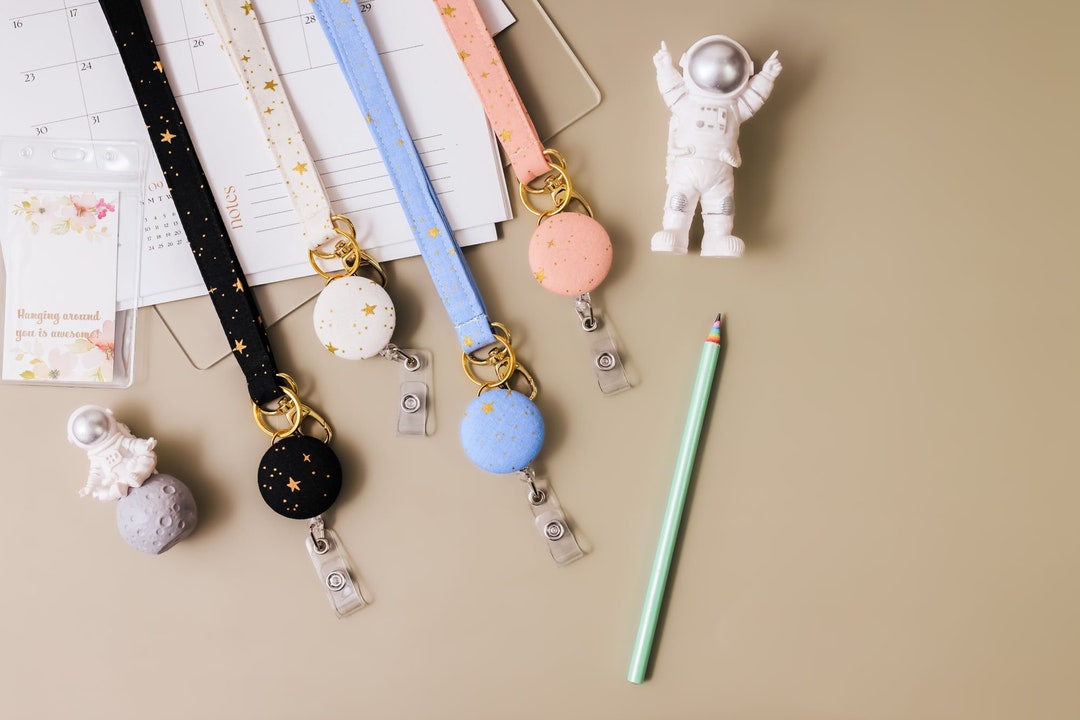 Star Lanyard With Matching Badge Reel, Teacher Lanyard, Coworker Gift ...