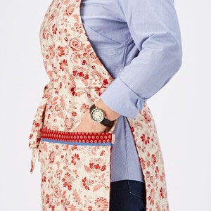 French Country Apron, Reversible Apron for Women, Retro Apron With ...