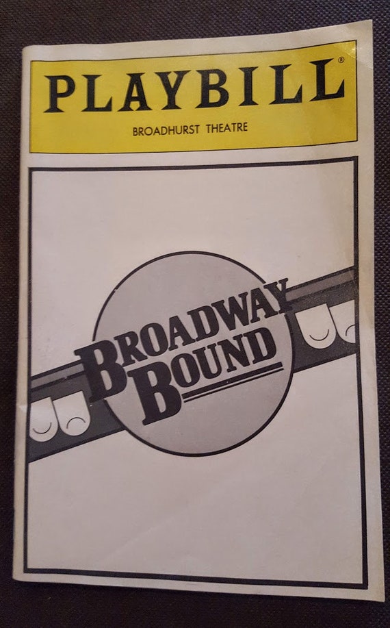Original BROADWAY Playbill Broadway Bound by Neil Simon | Etsy