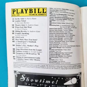 Original Playbill From the Broadway Musical Production of 1776 ...
