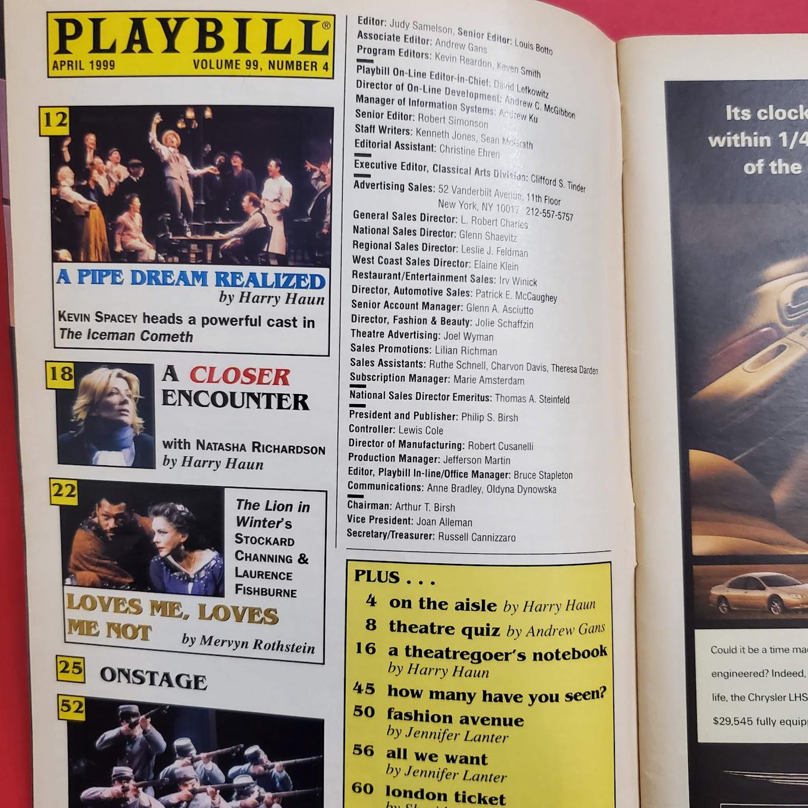 Original 1999 Broadway Playbill. PETER PAN. Cathy Rigby, Paul ...