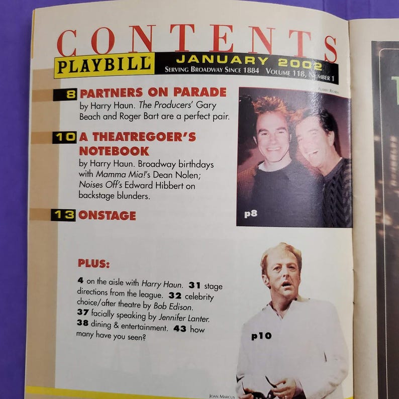 Original Broadway Playbill of the 2002 Production of Neil Simon's 45 ...
