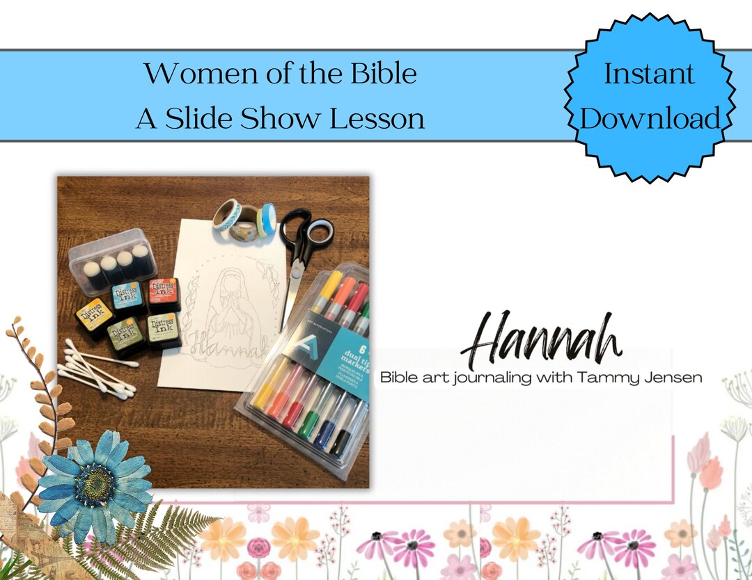 HANNAH: Photo Slide Show for Bible Art Journaling - Etsy