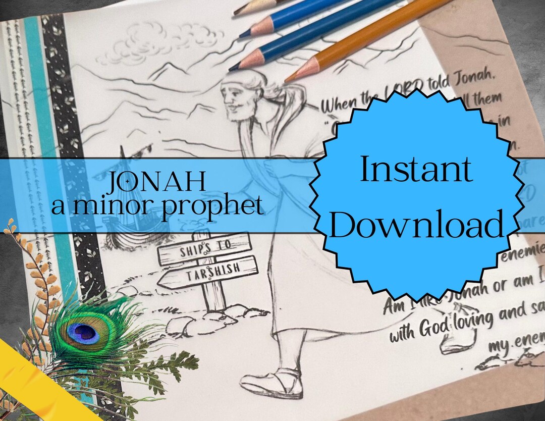 JONAH - Prophets of the Bible Art Journaling - Etsy