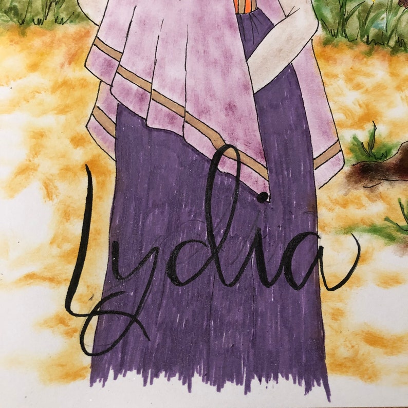 LYDIA - Women of the Bible Art Journaling - Etsy
