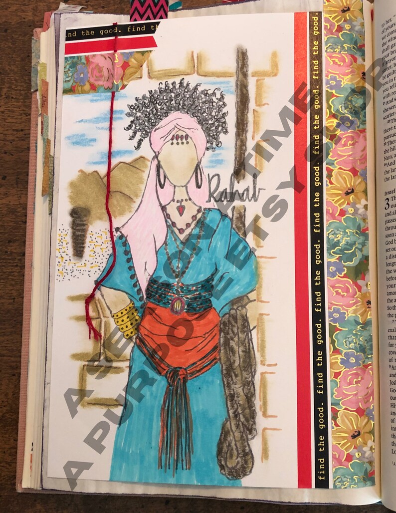 RAHAB: Photo Slide Show for Bible Art Journaling - Etsy