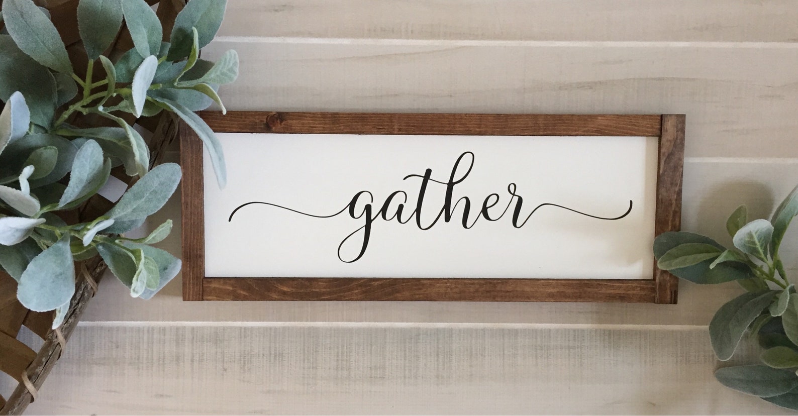Gather Sign / Farmhouse Wood Sign - Etsy