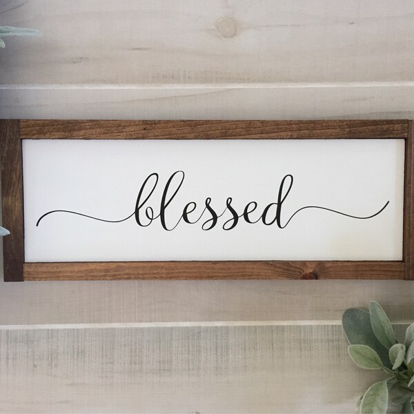 Blessed Sign - Etsy