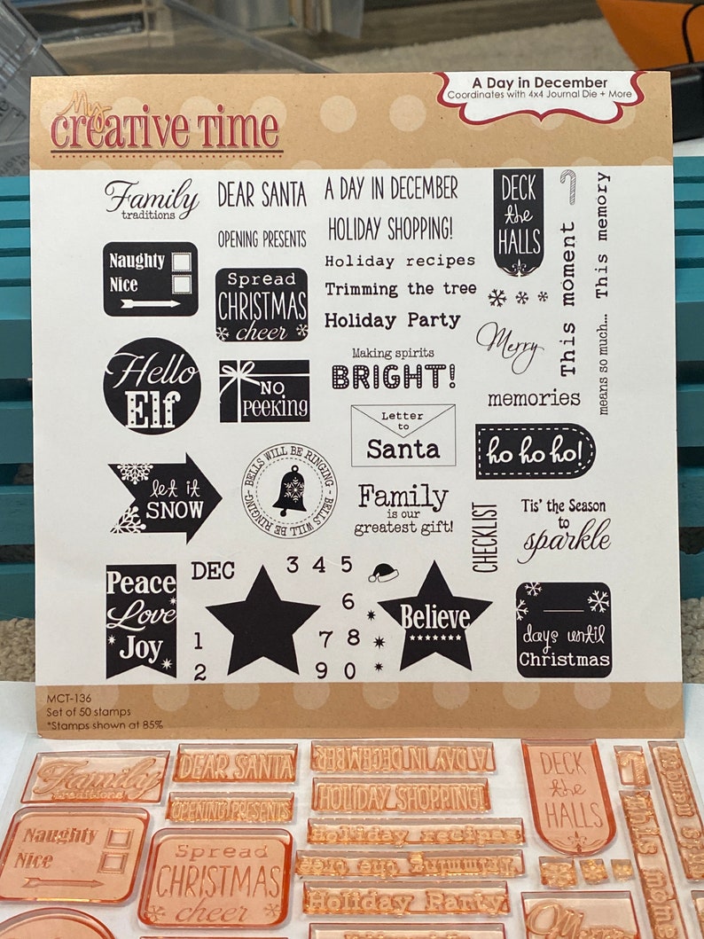 My Creative Time Stamps. A Day in December Stamps - Etsy