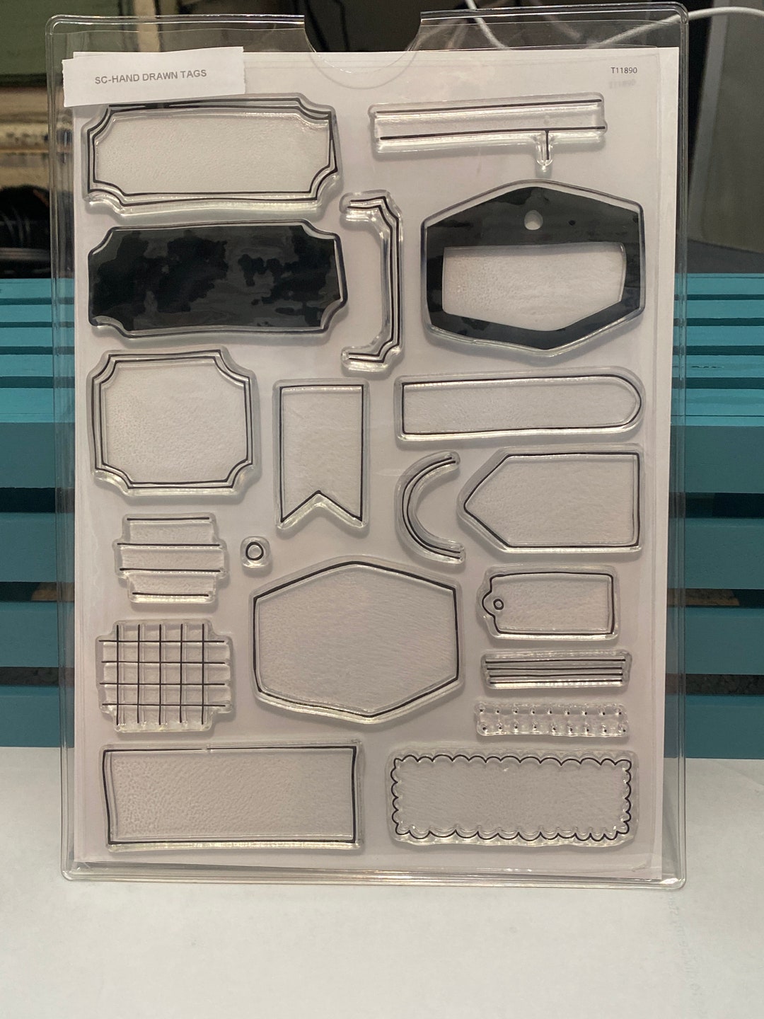 Studio Calico Stamp T11890 Hand Drawn Tags - Etsy