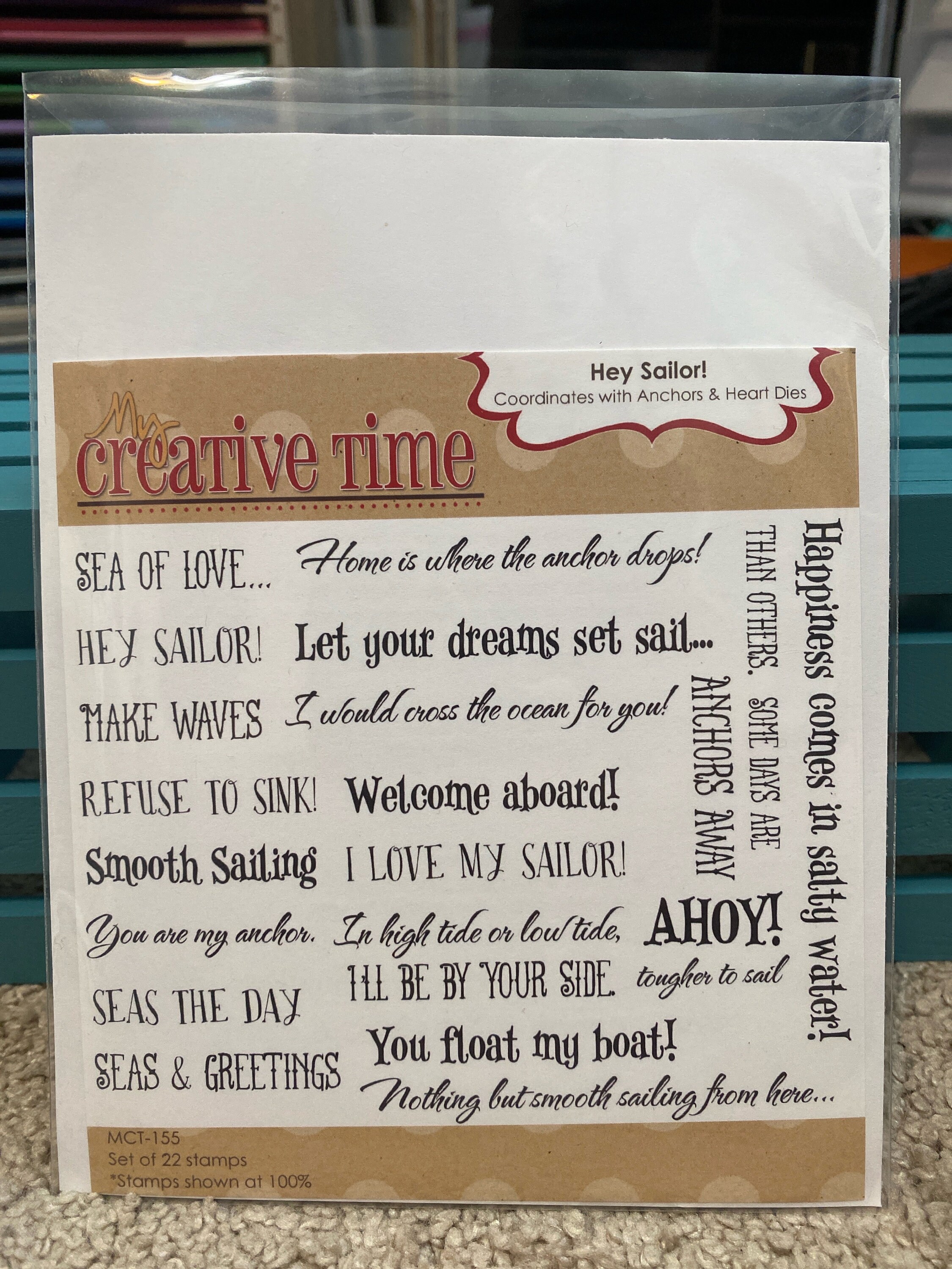 My Creative Time Stamps. Hey Sailor! Stamp - Etsy