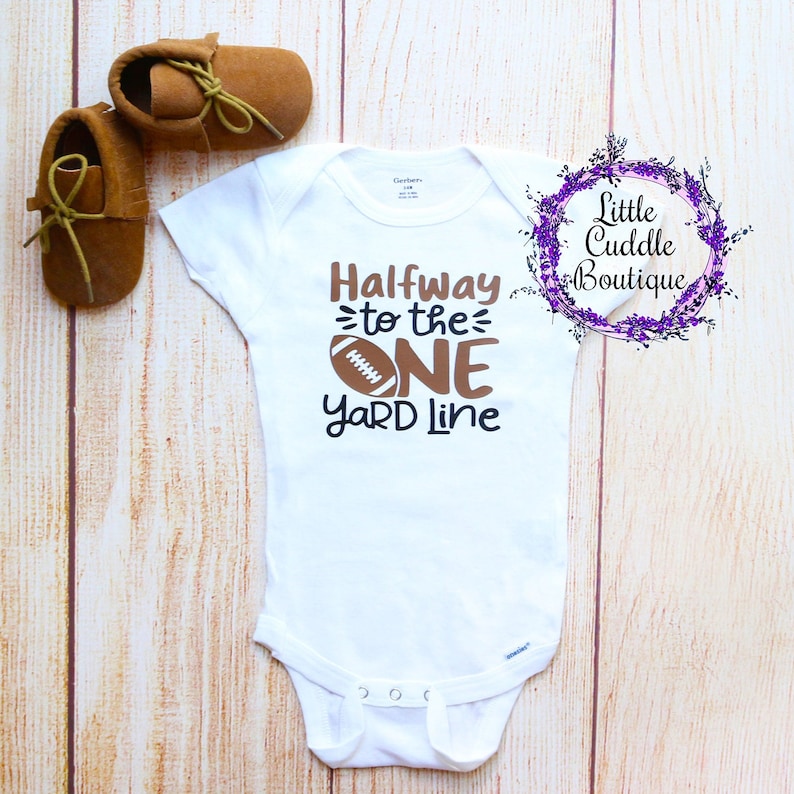 Halfway to the One Yard Line Boy Bodysuit, 6 Month Bodysuit, 6 Month ...