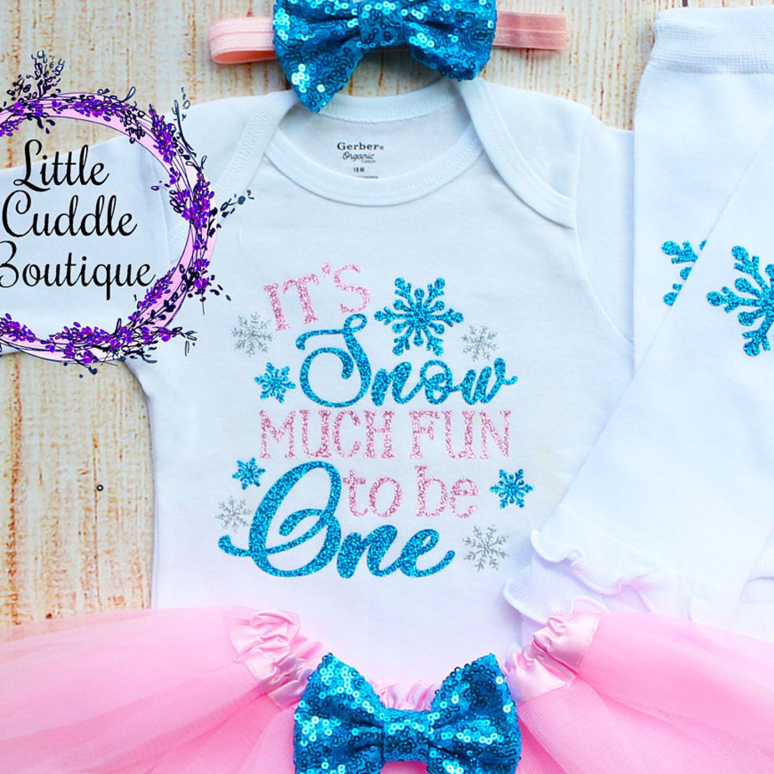 It's Snow Much Fun to Be One Birthday Tutu Outfit - Etsy