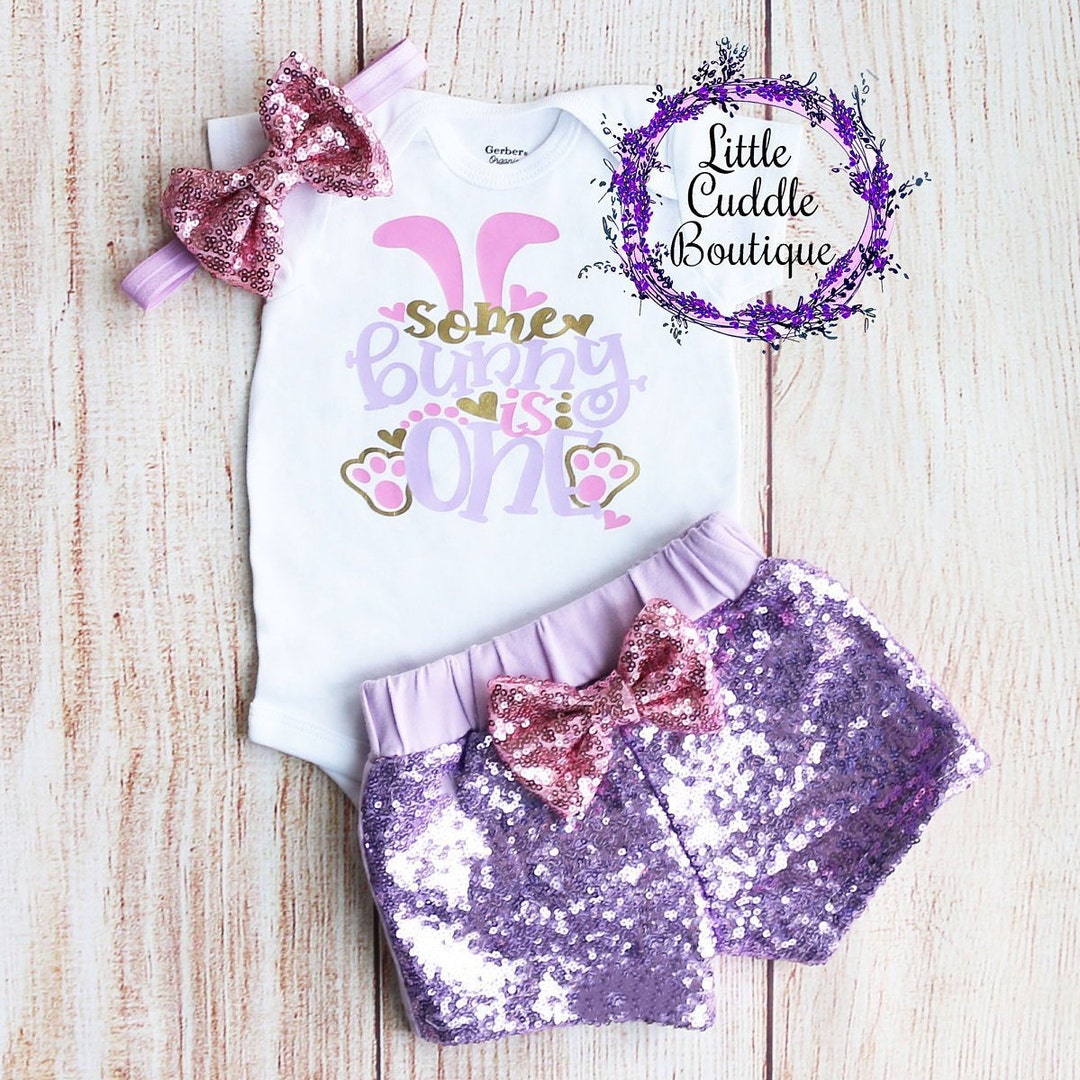 Some Bunny is One Easter Shorts Outfit, Easter Outfit, Easter Birthday ...