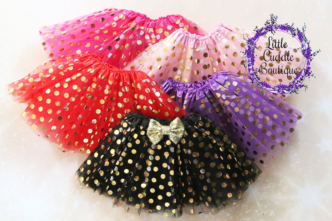 Gold Polka Dot Tutu Toddler Tutu Sparkle Tutu Glitter Tutu - Etsy