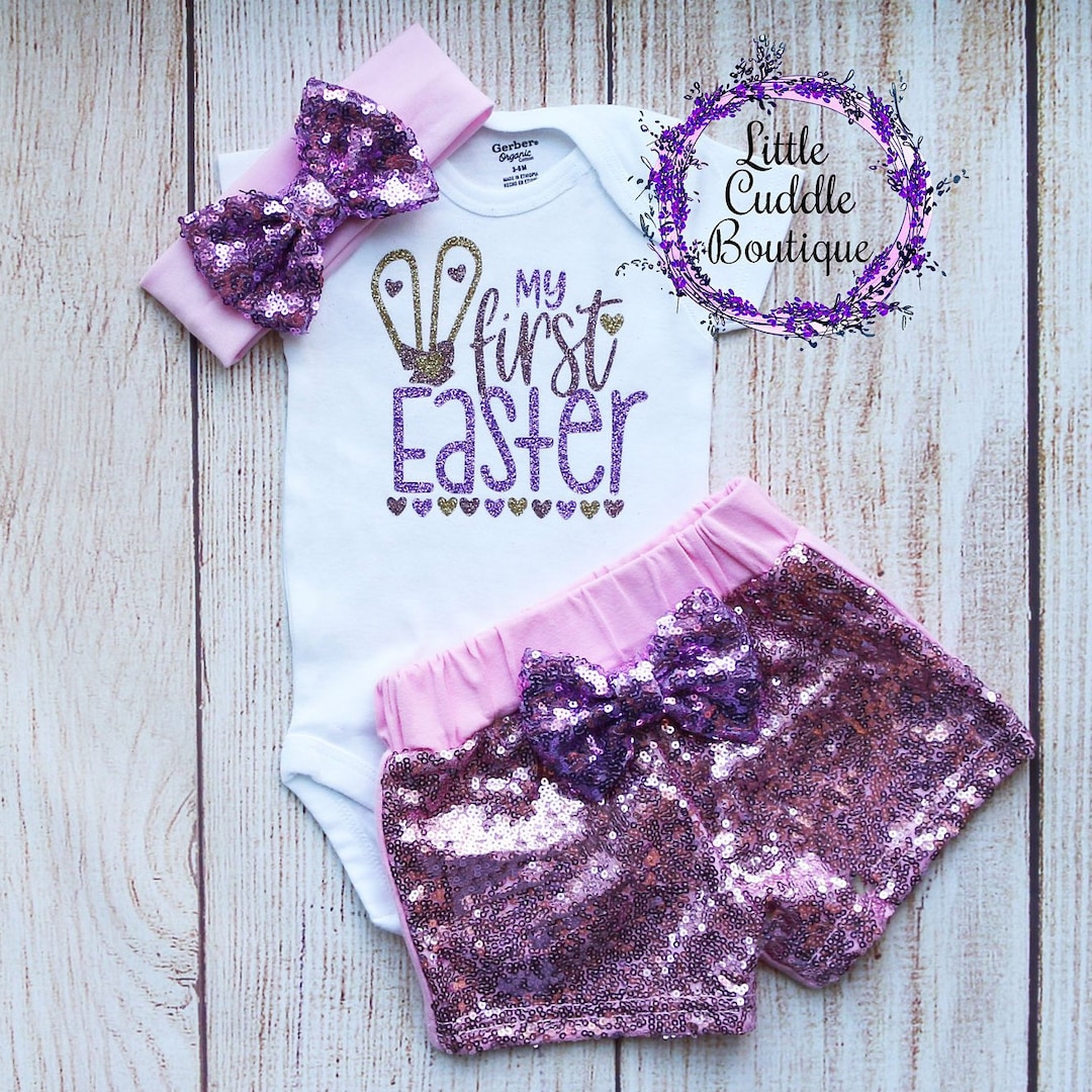 My First Easter Shorts Outfit, Easter Outfit, Easter Shirt, Easter ...