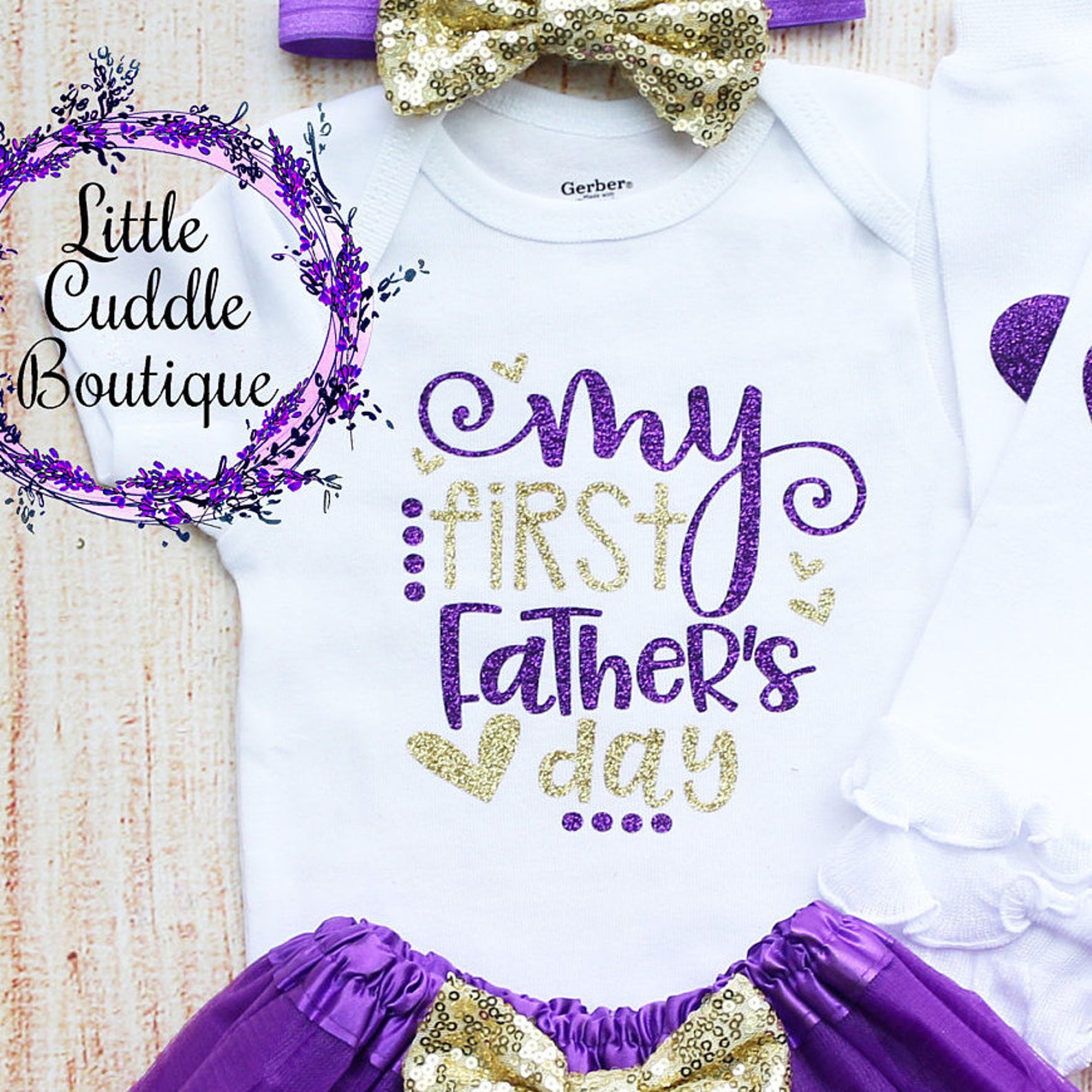My First Father's Day Tutu Outfit, Daddy is My Hero Tutu Outfit, 1st ...