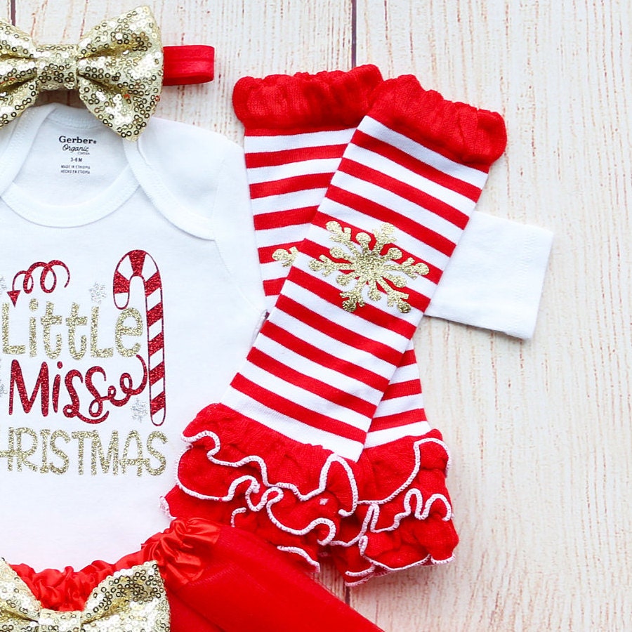 Little Miss Christmas Baby Outfit Holiday Outfit 1st | Etsy
