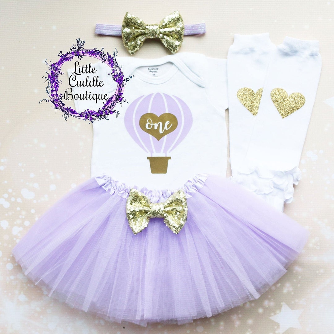 Hot Air Balloon First Birthday Tutu Outfit, Girl First Birthday Outfit ...