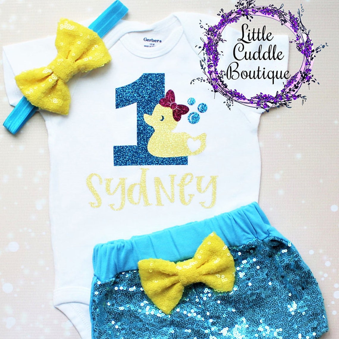 Personalized Rubber Ducky Birthday Shorts Outfit Duck - Etsy