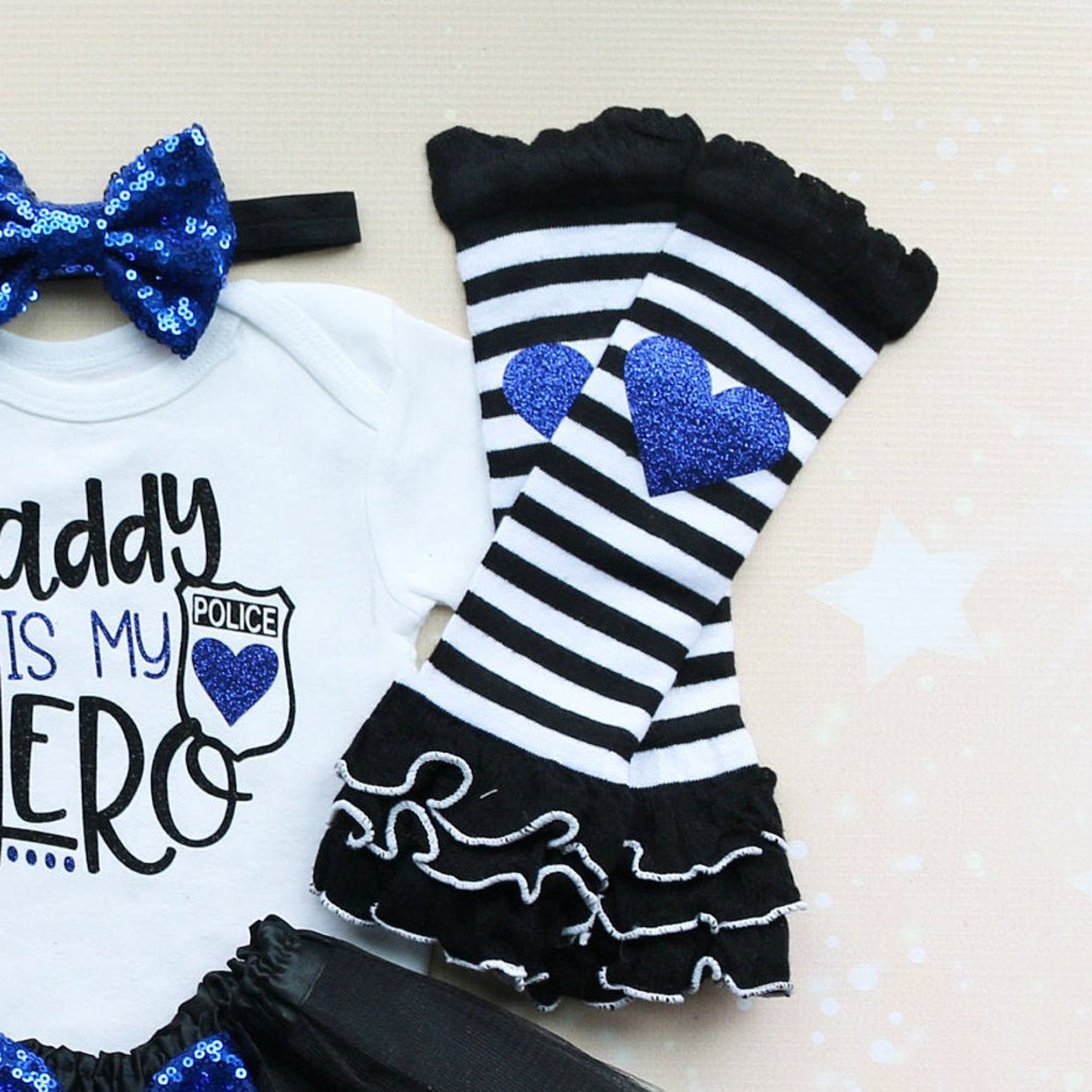 Daddy is My Hero Police Tutu Outfit, Police Baby Outfit, Police ...
