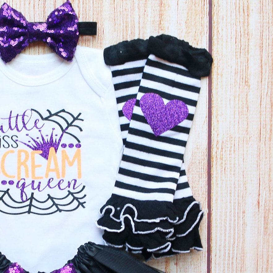 Little Miss Scream Queen Baby Outfit Holiday Baby Outfit | Etsy