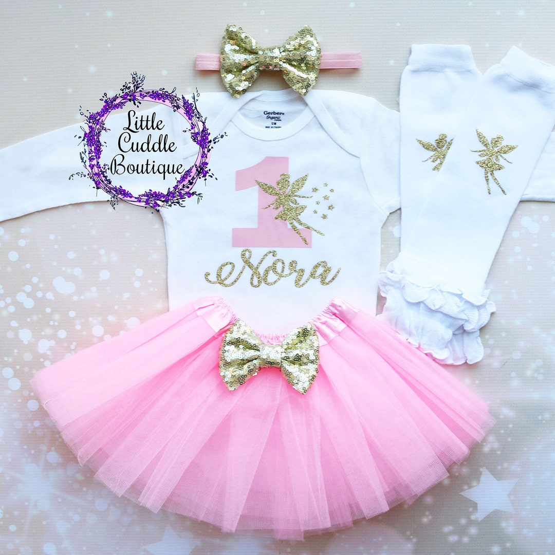 Personalized Fairy First Birthday Tutu Outfit, First Birthday Outfit ...