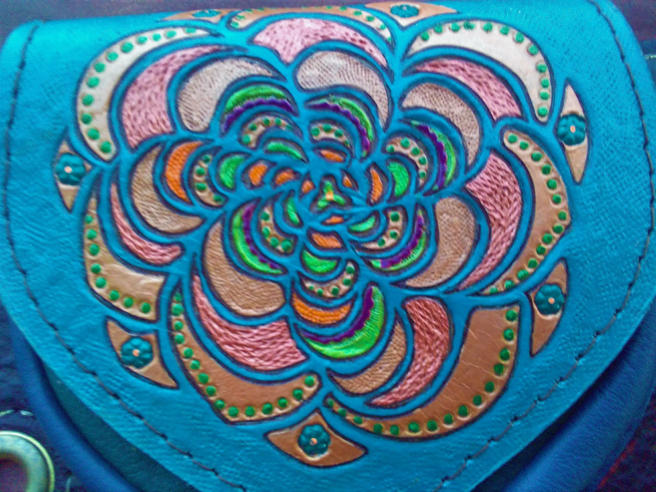 Custom Stealie Acorn Leather Pocket Belt, Utility Belt, Festival Pouch ...