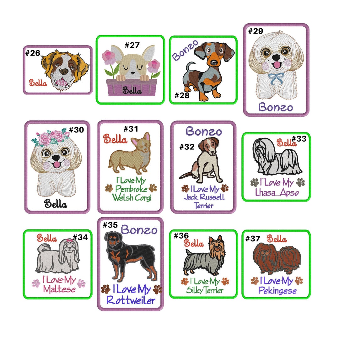 Fun & Quirky Personalized Dog Pet Cage/carrier ID Name Tags-37 - Etsy