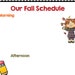 Instant Download-custom Editable-fall School Schedule for Kids! Daily ...