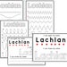 Instant Download-lachlan Preschool Name Recognition and Writing ...