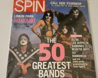 SPIN Magazine February 2002 Volume 18 No. 2 KISS 50 Greatest Bands of ...