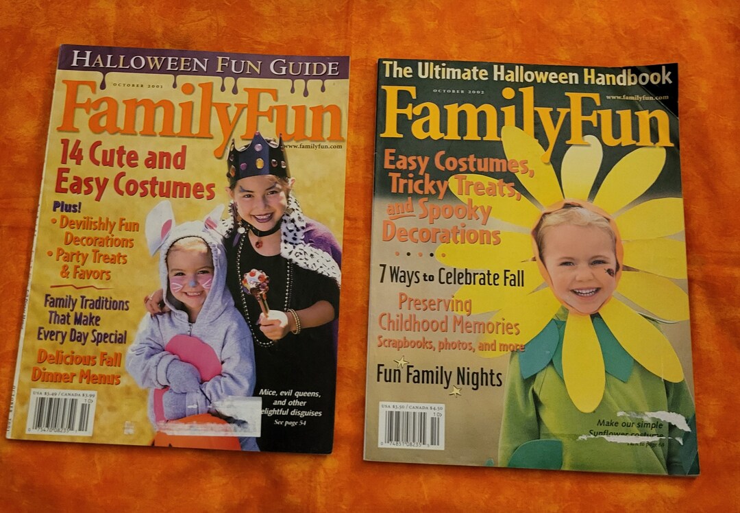 Set of 2 Vintage Family Fun Magazines for Halloween - Etsy