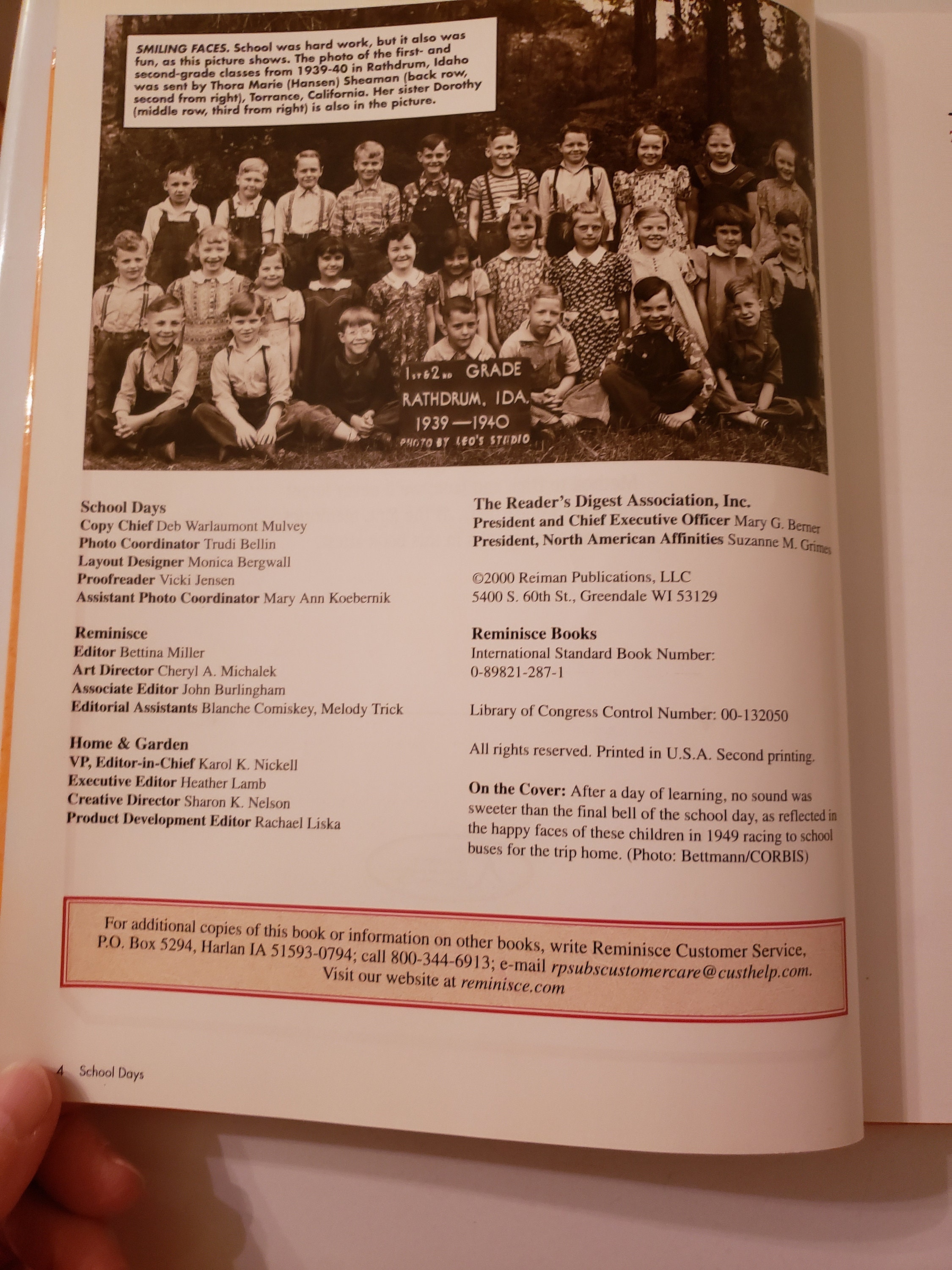 School Days Vintage Reminisce Hardcover Book - Etsy