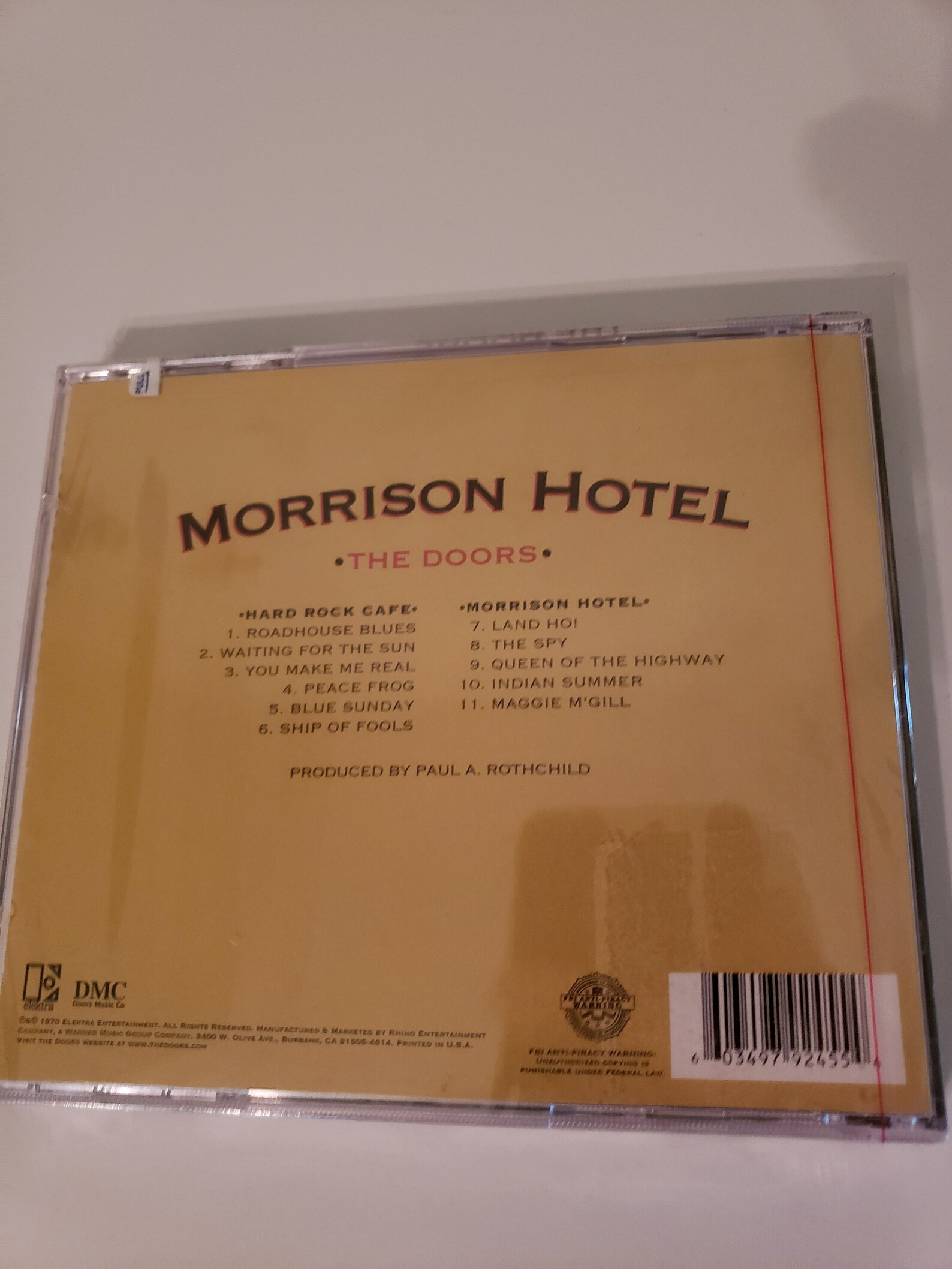 Vintage the Doors Morrison Hotel CD - Etsy