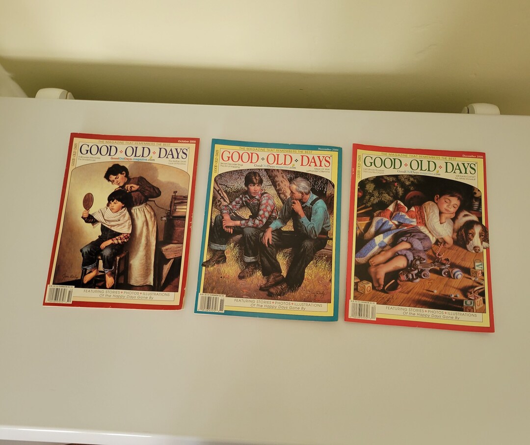 Set of 3 Vintage Good Old Days Magazines From 2000 - Etsy