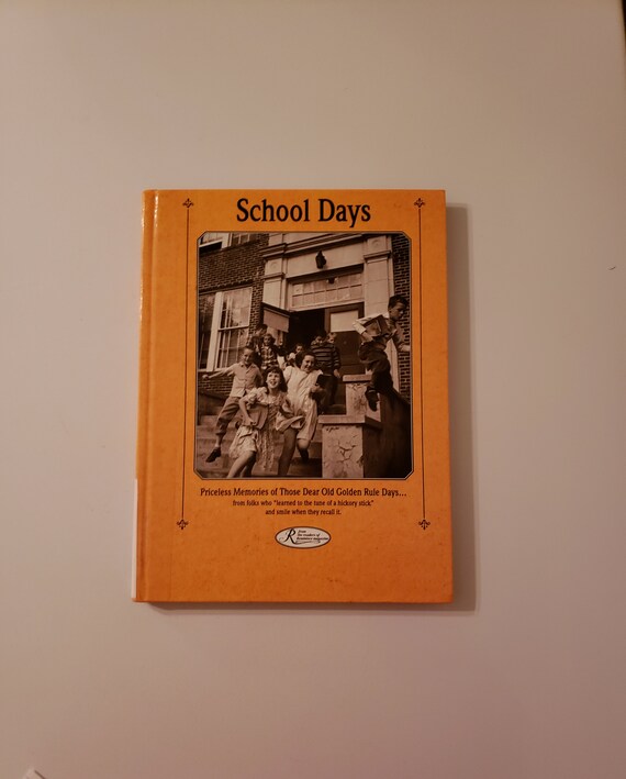 School Days Vintage Reminisce Hardcover Book | Etsy