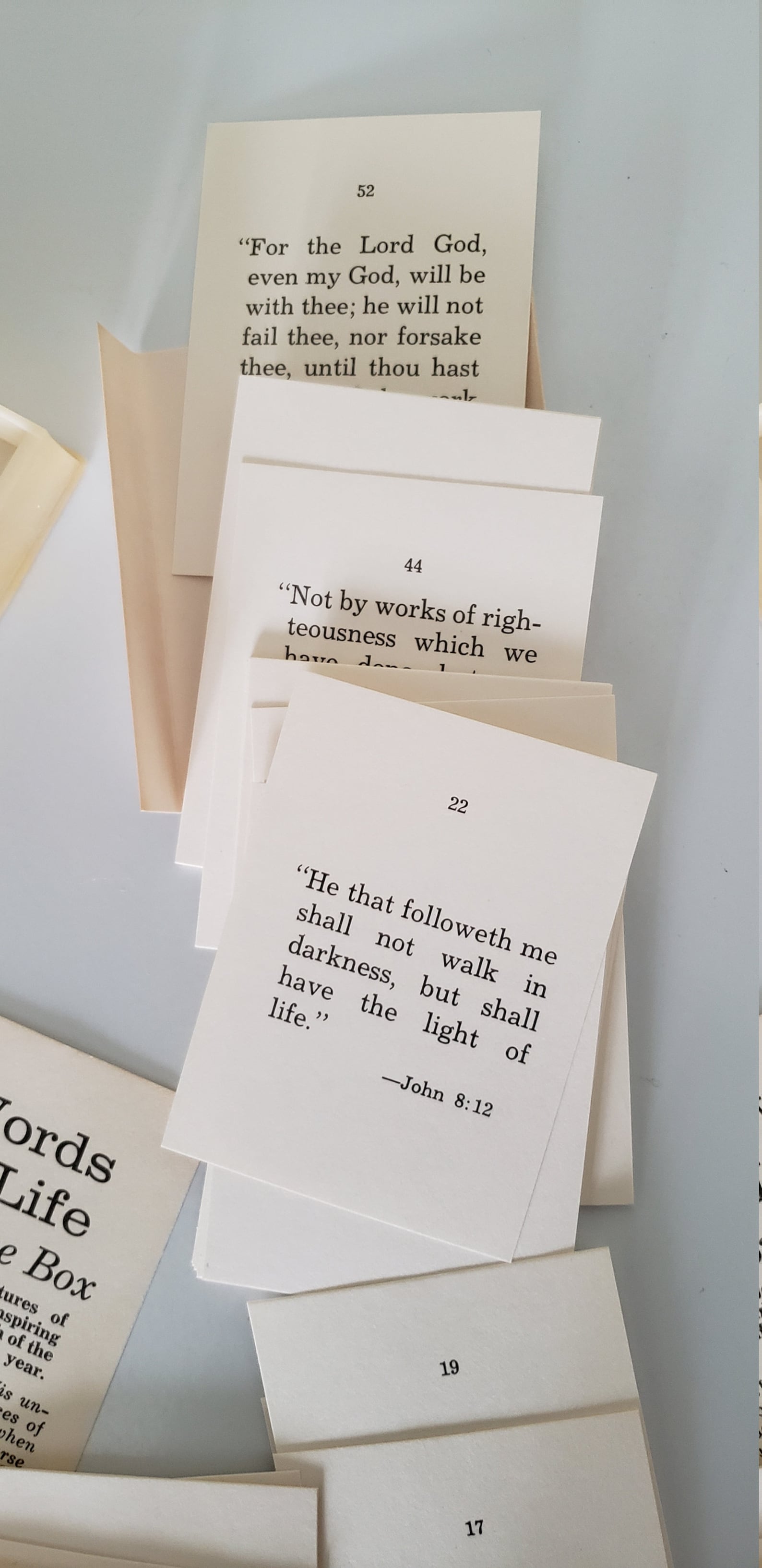 Vintage Words of Life Promise Box - Etsy