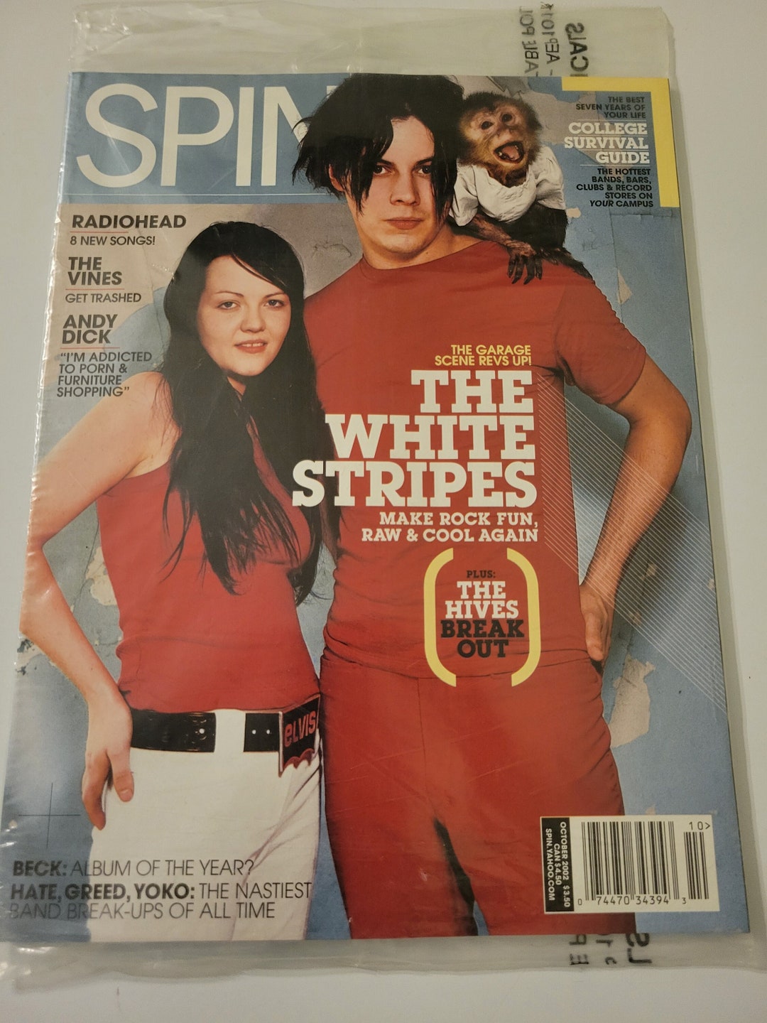 Vintage Spin Magazine - October 2002 - the White Stripes - Etsy