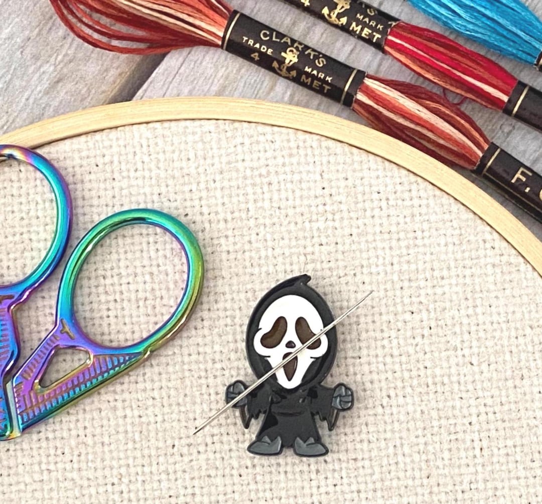 Cartoon Scary Needle Minder, Cross Stitch Needle Magnet, Embroidery ...