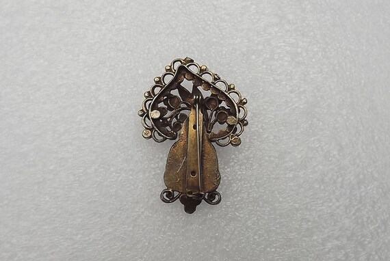 Chinese Sitting Zen Buddhist Monk Brooch Enamel Big J… - Gem