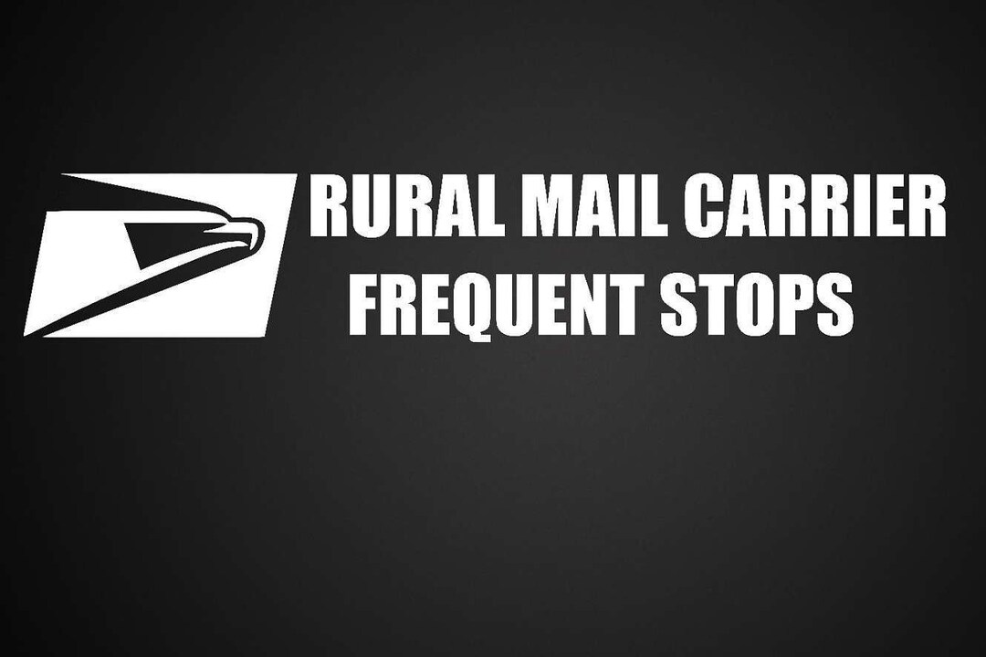 Rural Mail Carrier Vinyl Decal USPS - Etsy