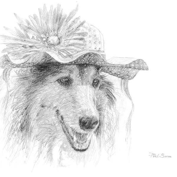 Rough Collie Art - Etsy