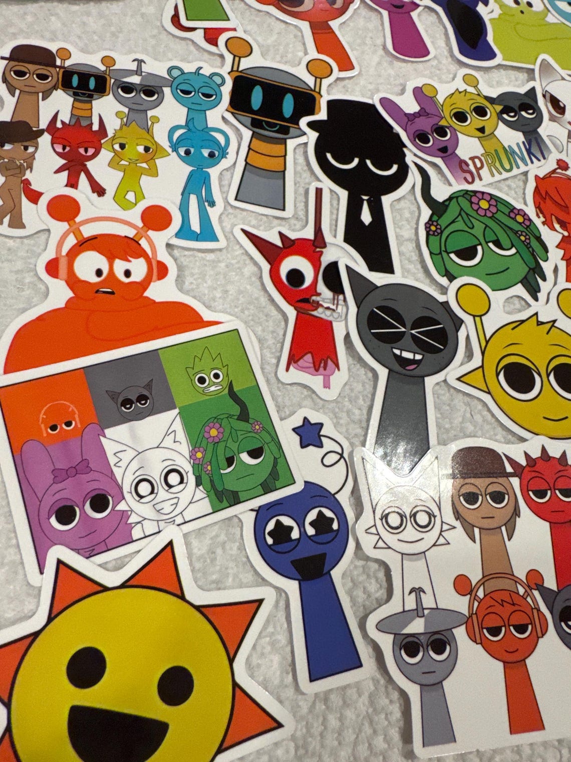 Sprunkies Meme Sticker Pack: 10pc Glossy Vinyl Stickers - Etsy