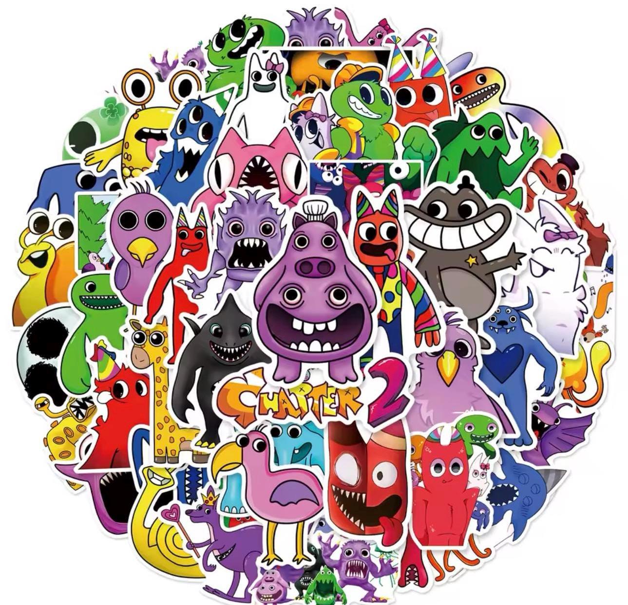 Garten of Banban Monsters Character Stickers 10pc Set Randomly Selected ...