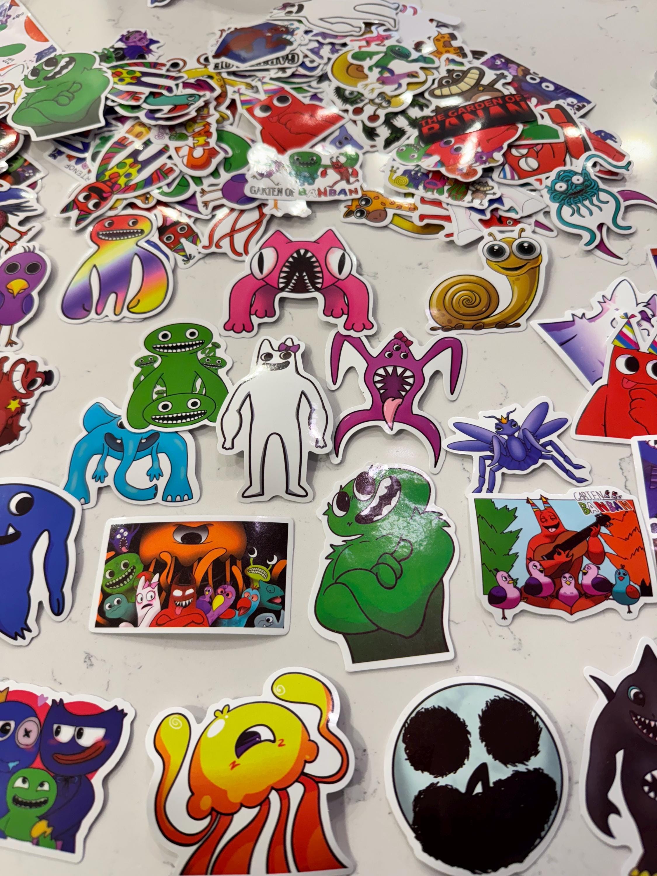 Garten of Banban Monsters Character Stickers 10pc Set Randomly Selected ...