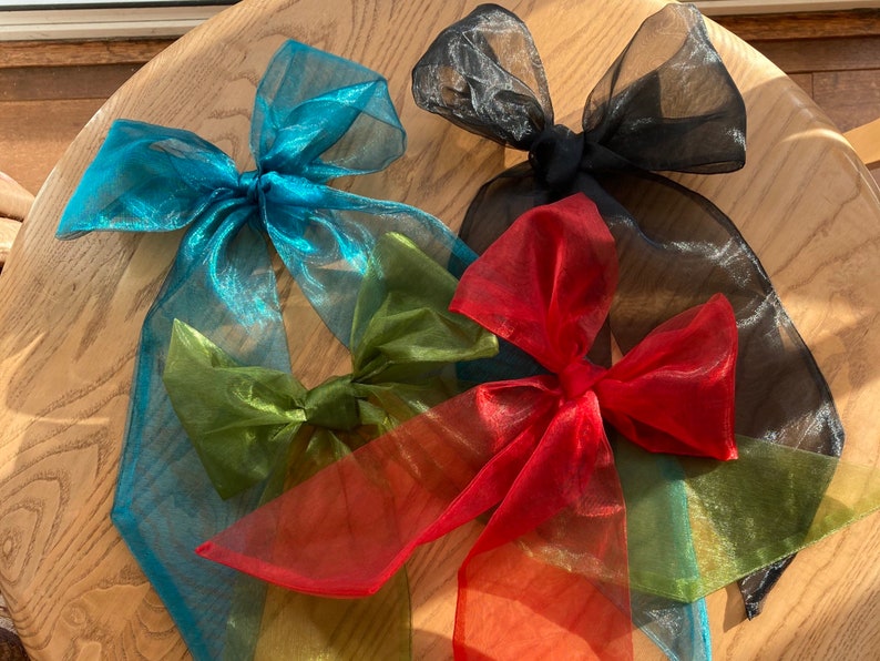 Organza Satin Droopy Hair Ribbon Big Floppy Ribbon Luxury Hair Etsy