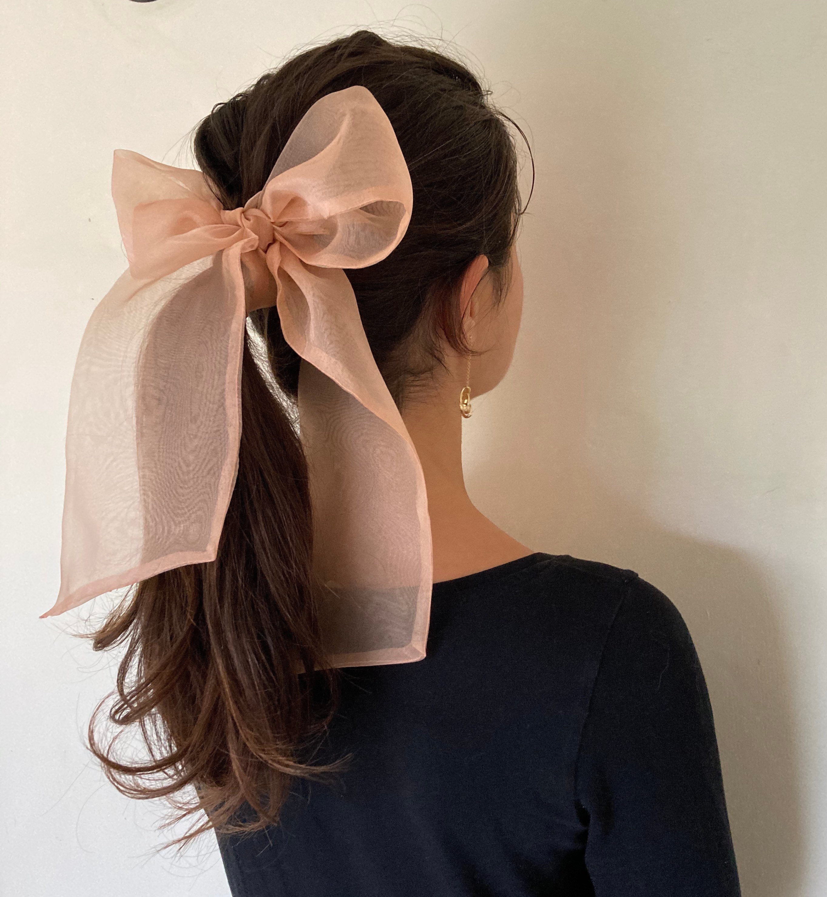 Organza Satin Droopy Hair Ribbon Big Floppy Ribbon Luxury Hair Etsy